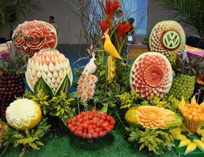 Frutas decoradas para eventos - Imagui
